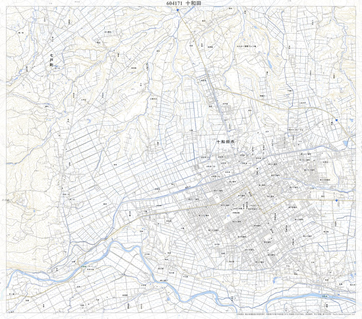 604171 十和田 （とわだ Towada）, 地形図 Map by Pacific Spatial Solutions, Inc ...