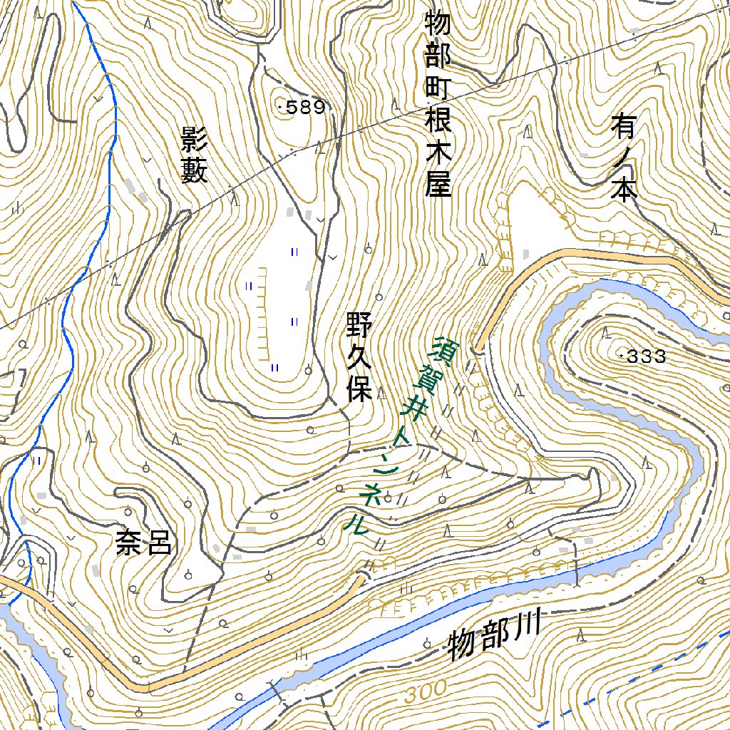 503347 大栃 （おおどち Odochi）, 地形図 Map by Pacific Spatial Solutions, Inc ...