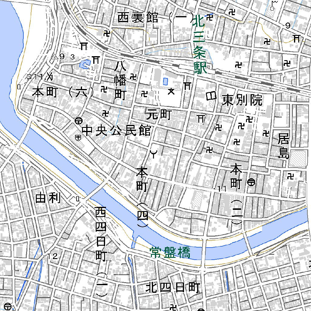 563837 三条 （さんじょう Sanjo）, 地形図 Map by Pacific Spatial Solutions, Inc ...