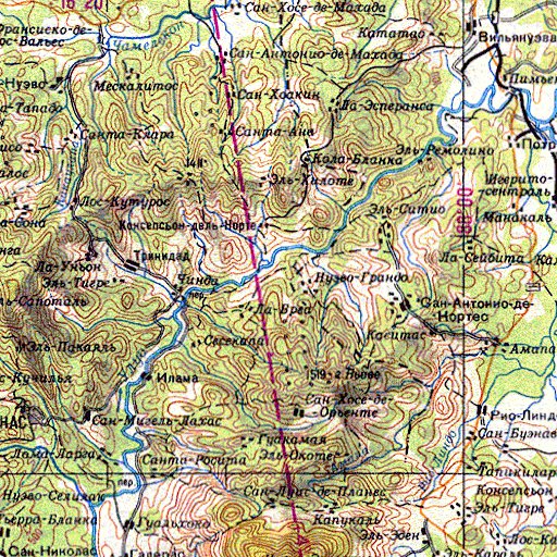 Soviet Genshtab - d16-1 - Honduras Map by Avenza Systems Inc. | Avenza Maps
