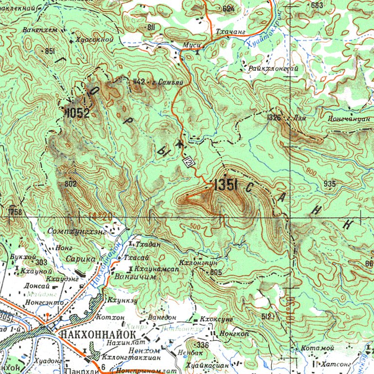 Soviet Genshtab - d47-2 - Thailand Map by Avenza Systems Inc. | Avenza Maps