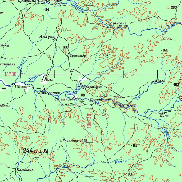 Soviet Genshtab - d48-4 - Viet Nam Map by Avenza Systems Inc. | Avenza Maps