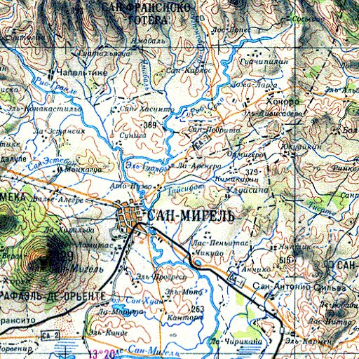 Soviet Genshtab - d16-3 - Nicaragua Map by Avenza Systems Inc. | Avenza ...