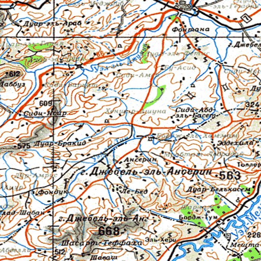 Soviet Genshtab - j32-4 - Tunisia Map by Avenza Systems Inc. | Avenza Maps
