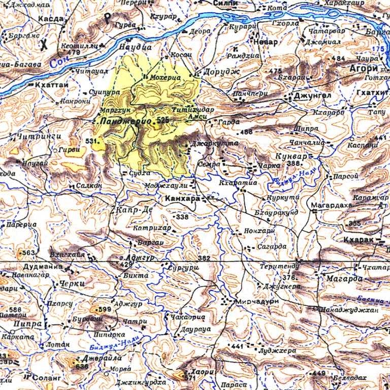 Soviet Genshtab - g44-4 - India Map by Avenza Systems Inc. | Avenza Maps