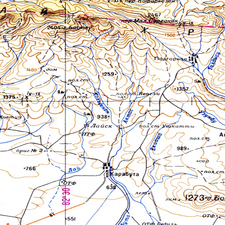 Soviet Genshtab - l44-2 - Kazakhstan Map by Avenza Systems Inc ...