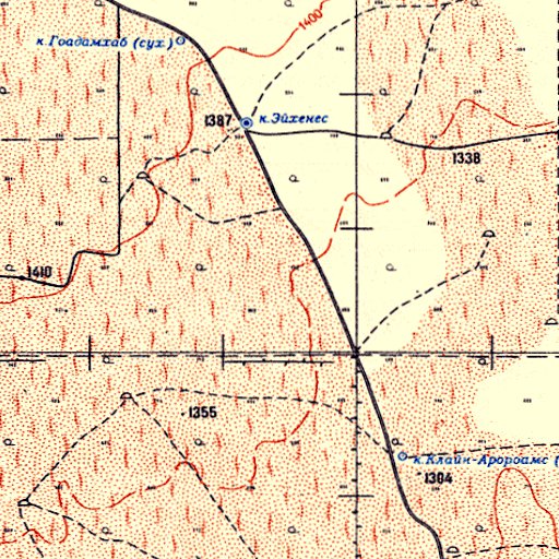 Soviet Genshtab - xf34-3 - Namibia Map by Avenza Systems Inc. | Avenza Maps