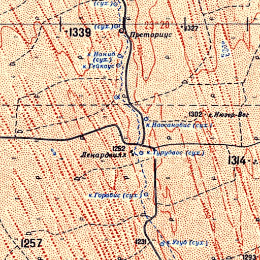 Soviet Genshtab - xf34-3 - Namibia Map by Avenza Systems Inc. | Avenza Maps