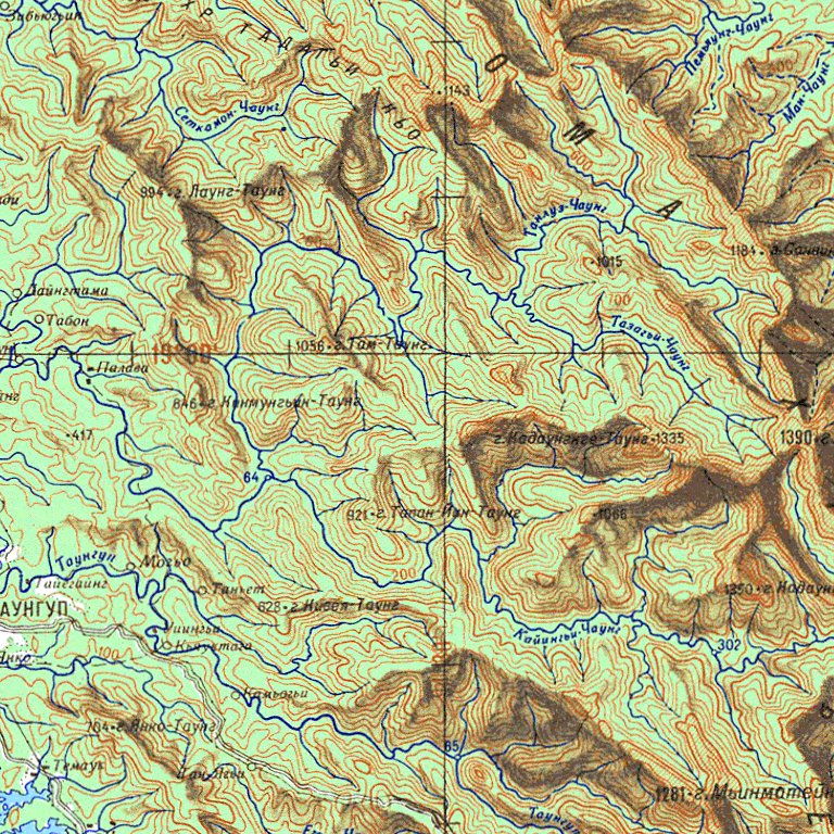 Soviet Genshtab - e46-2 - Burma Map by Avenza Systems Inc. | Avenza Maps