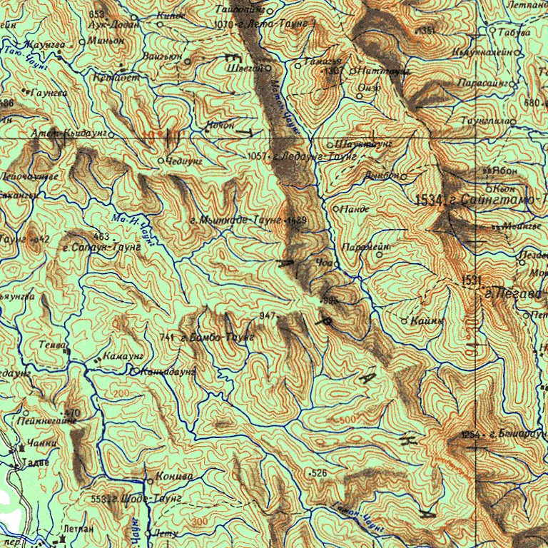 Soviet Genshtab - e46-2 - Burma Map by Avenza Systems Inc. | Avenza Maps