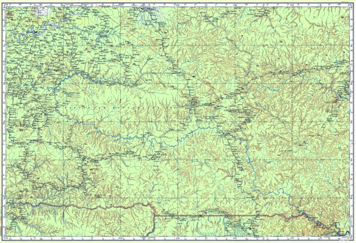 Soviet Genshtab - a33-1 - Gabon Map by Avenza Systems Inc. | Avenza Maps
