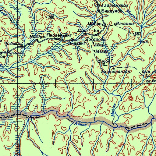 Soviet Genshtab - a33-1 - Gabon Map by Avenza Systems Inc. | Avenza Maps