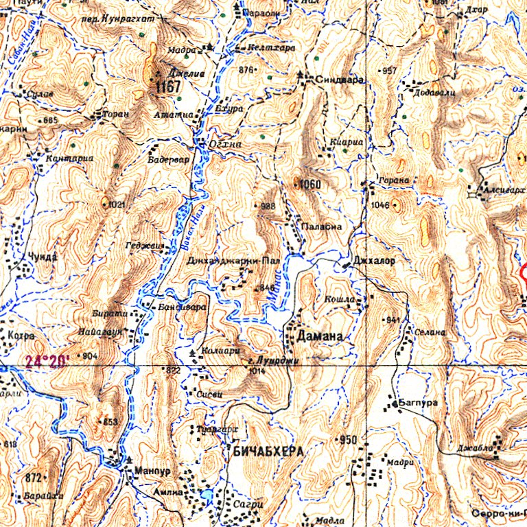 Soviet Genshtab - g43-3 - India Map by Avenza Systems Inc. | Avenza Maps