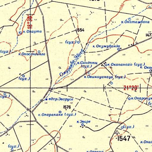 Soviet Genshtab - xf34-1 - Namibia Map by Avenza Systems Inc. | Avenza Maps