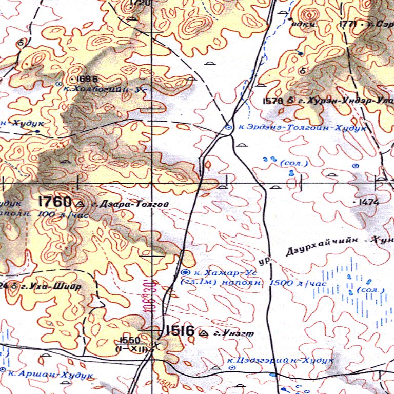 Soviet Genshtab - l48-2 - Mongolia Map by Avenza Systems Inc. | Avenza Maps