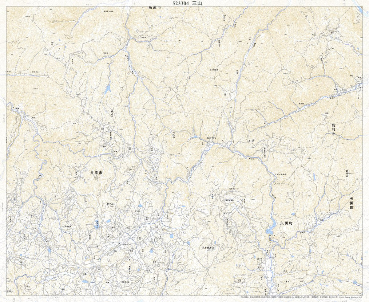 523304 三山 （みやま Miyama）, 地形図 Map by Pacific Spatial Solutions, Inc ...