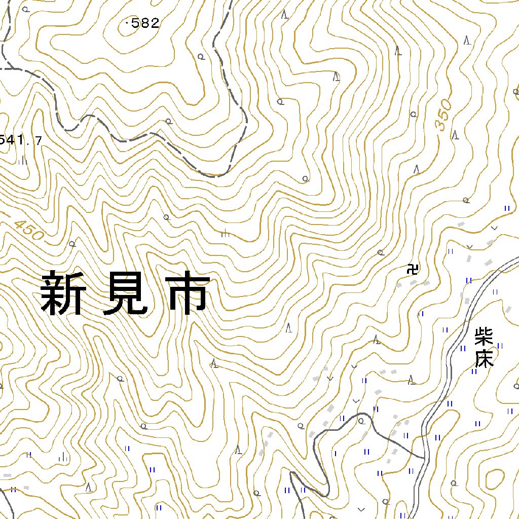 523333 新見 （にいみ Niimi）, 地形図 Map by Pacific Spatial Solutions, Inc ...