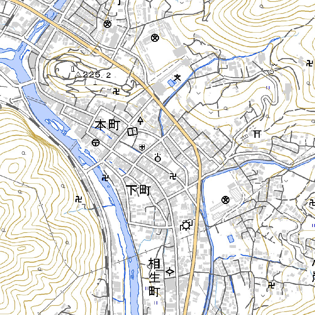 523333 新見 （にいみ Niimi）, 地形図 Map by Pacific Spatial Solutions, Inc ...