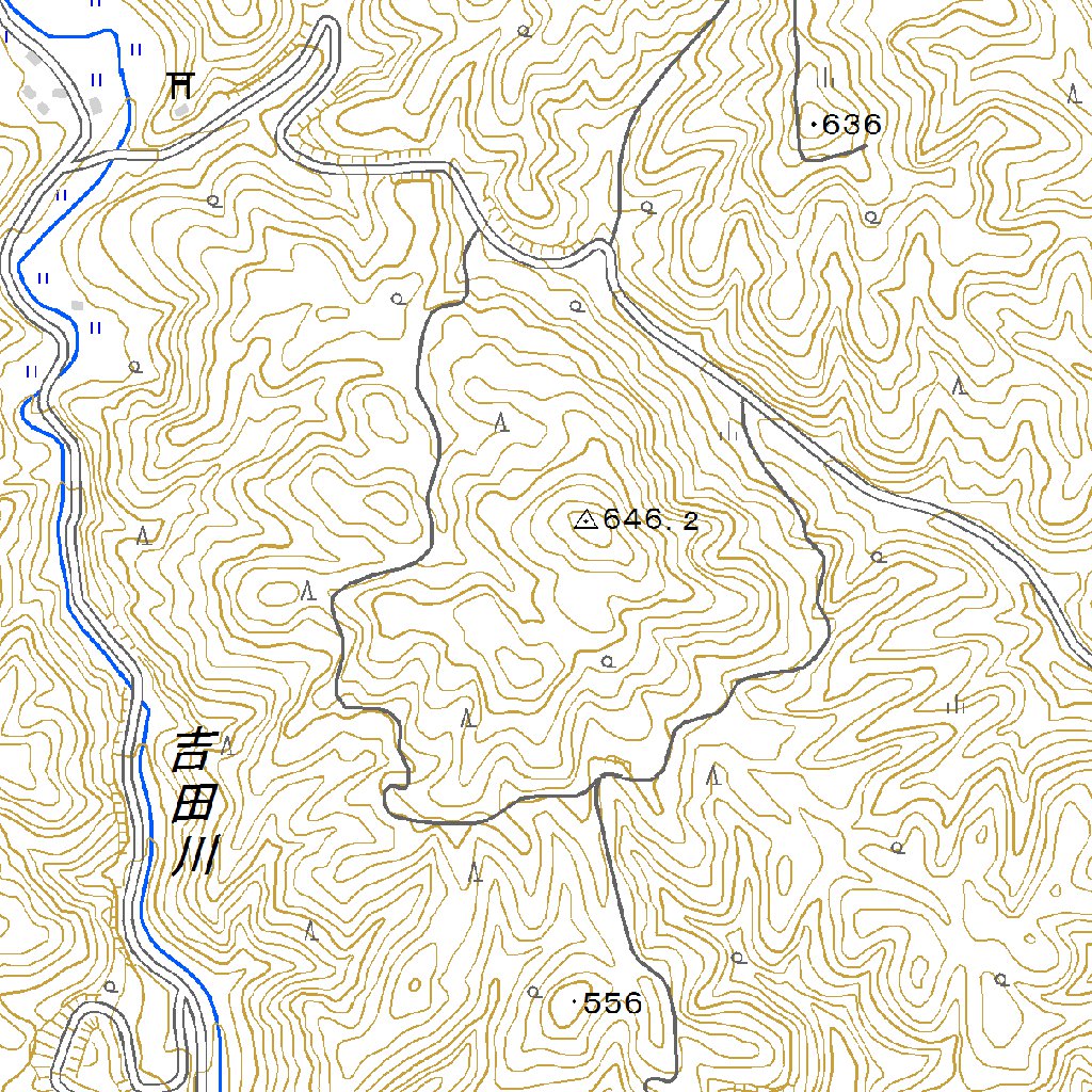 523342 油野 （ゆの Yuno）, 地形図 Map by Pacific Spatial Solutions, Inc ...