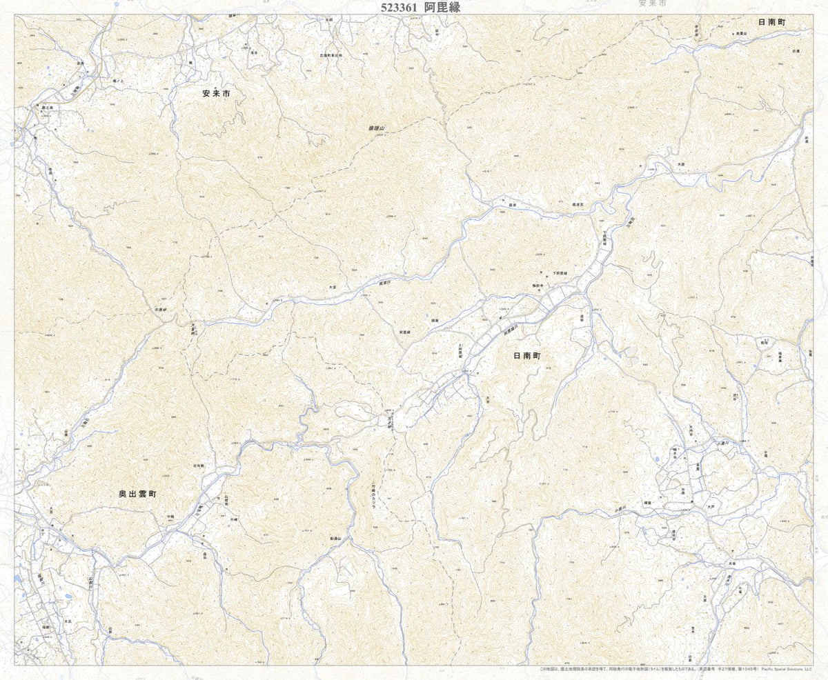 523361 阿毘縁 （あびれ Abire）, 地形図 Map by Pacific Spatial Solutions, Inc ...