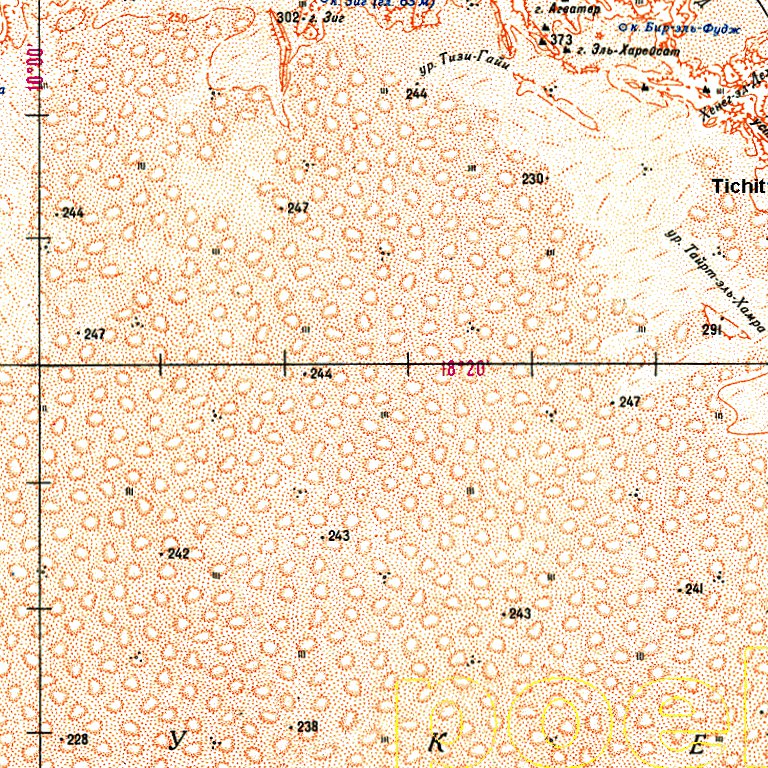 Soviet Genshtab - e29-1 - Mauritania Map by Avenza Systems Inc ...
