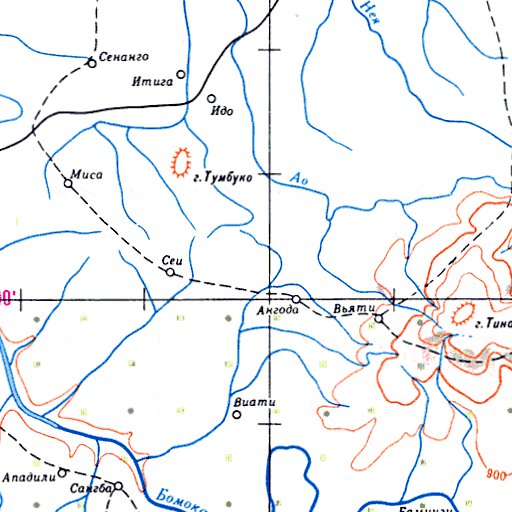 Soviet Genshtab - a35-2 - Democratic Republic of the Congo Map by ...