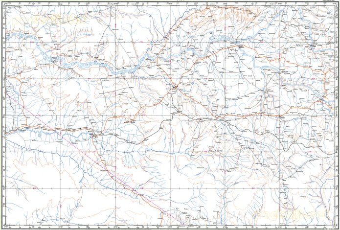 Soviet Genshtab - a35-1 - Democratic Republic of the Congo Map by ...
