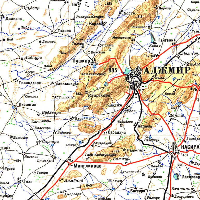 Soviet Genshtab - g43-1 - Pakistan Map by Avenza Systems Inc. | Avenza Maps