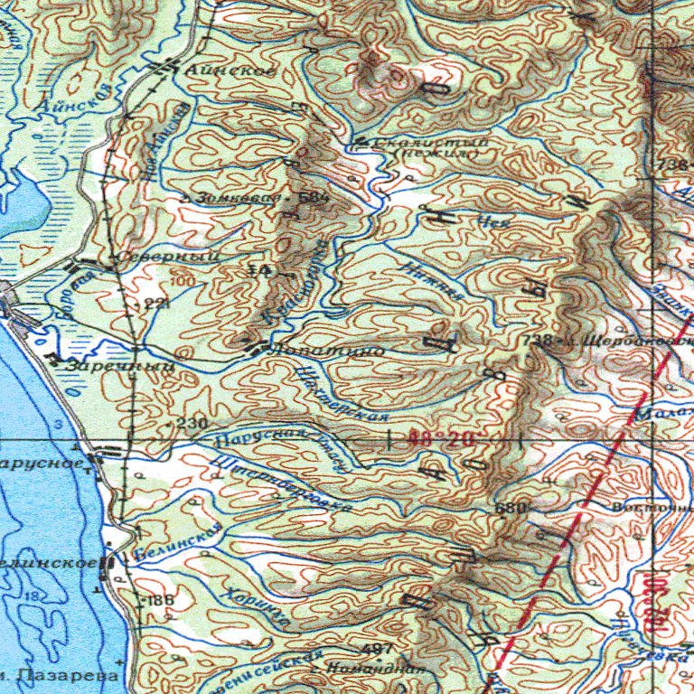 Soviet Genshtab - m54-4 - Russia Map by Avenza Systems Inc. | Avenza Maps