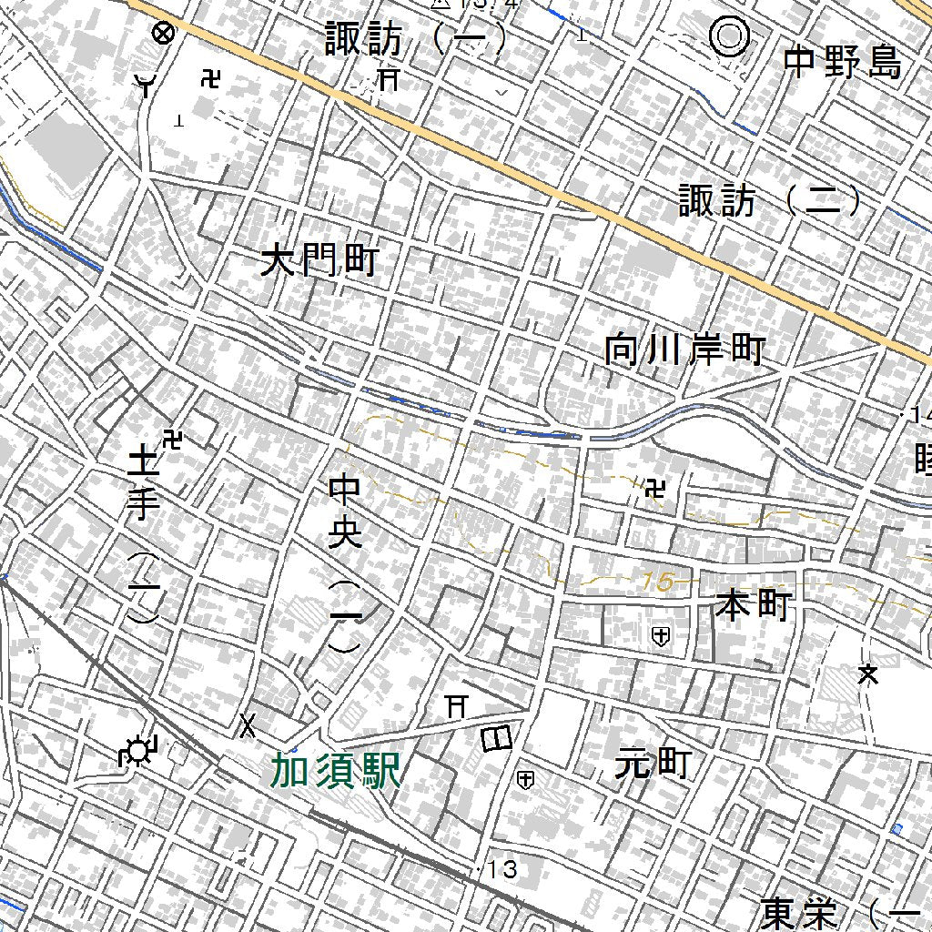 543914 加須 （かぞ Kazo）, 地形図 Map by Pacific Spatial Solutions, Inc ...