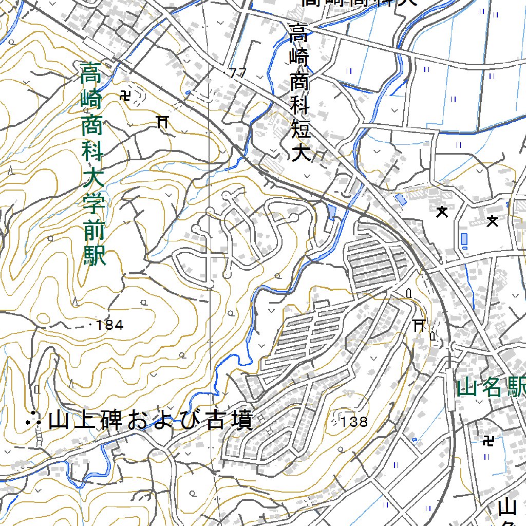 543930 高崎 （たかさき Takasaki）, 地形図 Map by Pacific Spatial Solutions, Inc ...