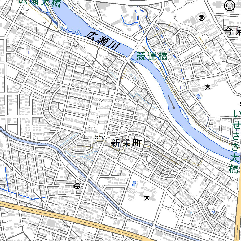 543931 伊勢崎 （いせさき Isesaki）, 地形図 Map by Pacific Spatial Solutions, Inc ...