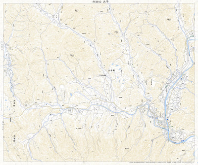 554012 大子 （だいご Daigo）, 地形図 Map by Pacific Spatial Solutions, Inc ...