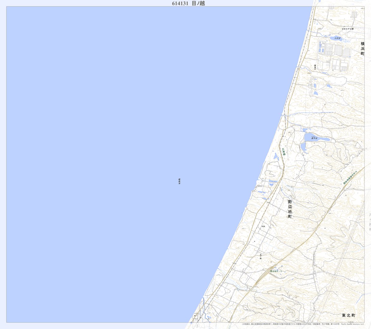 614131 目ﾉ越 （めのこし Menokoshi）, 地形図 Map by Pacific Spatial Solutions, Inc ...
