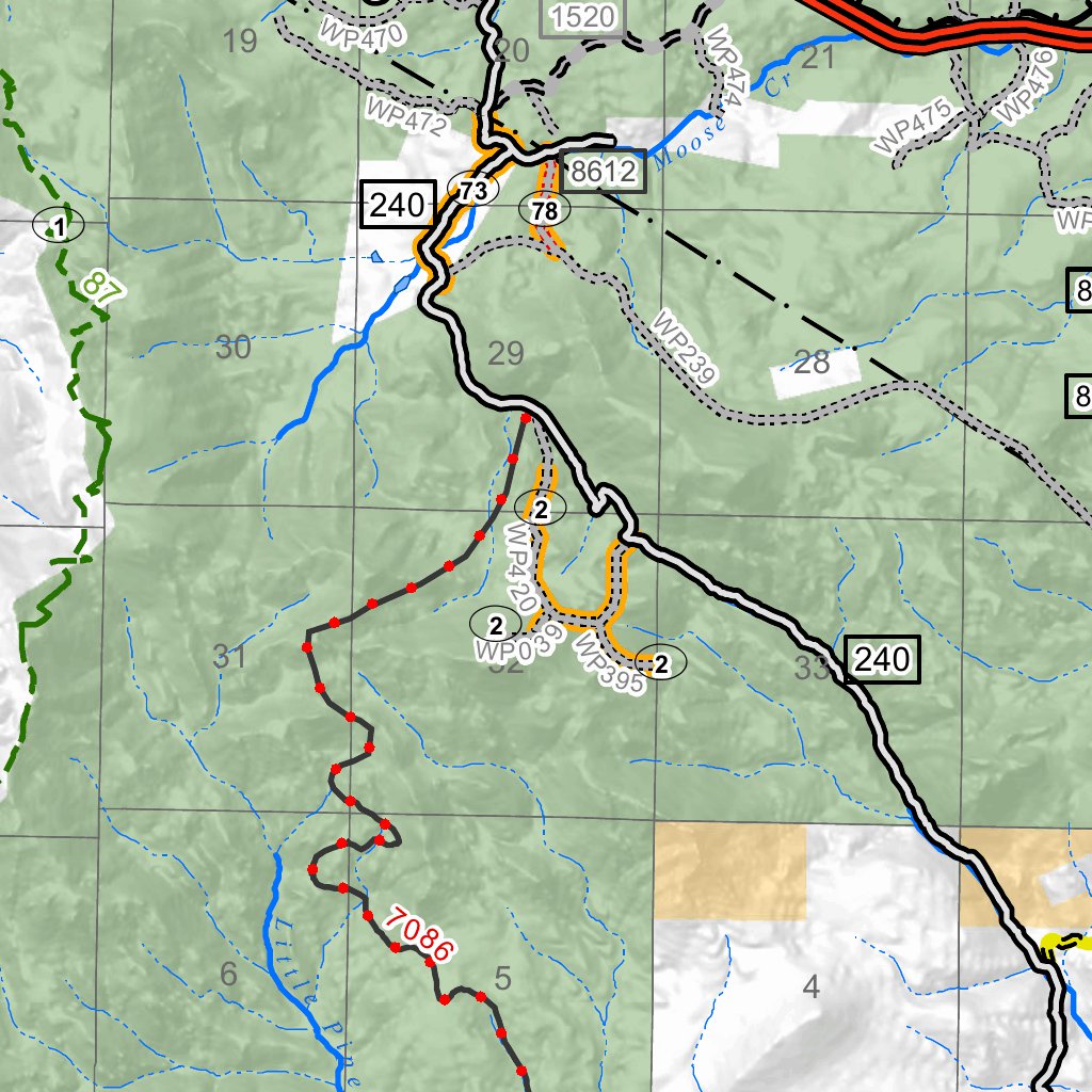 Whitetail-Pipestone Motorized Recreation Visitor Map by MontanaGPS ...