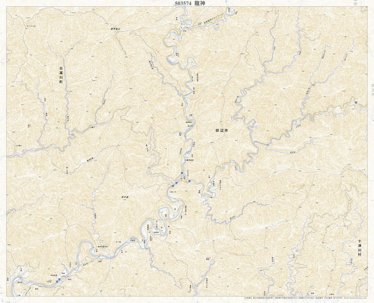 503574 龍神 （りゅうじん Ryujin）, 地形図 Map by Pacific Spatial Solutions, Inc ...