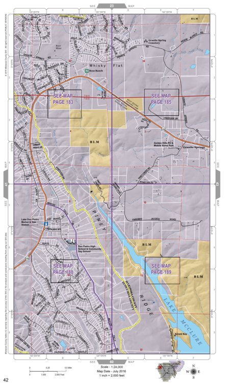 Mariposa Road Atlas Grid Page #042 Map by Mariposa County | Avenza Maps