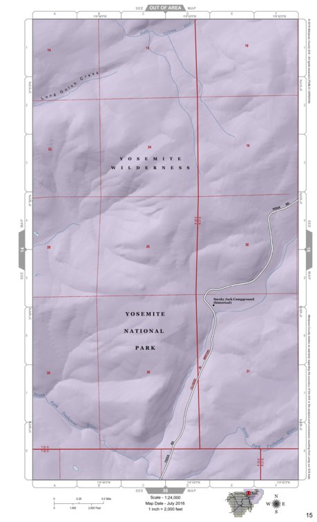 Mariposa Road Atlas Grid Page #015 Map by Mariposa County | Avenza Maps