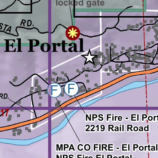 Mariposa Road Atlas Grid Page #053 Map by Mariposa County | Avenza Maps