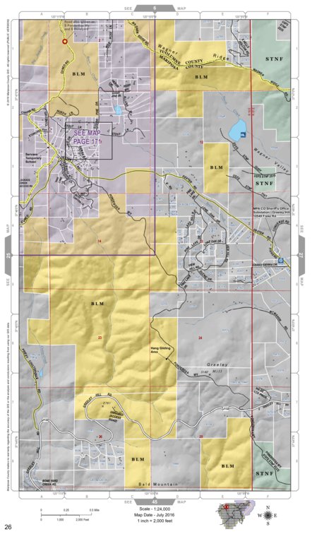 Mariposa Road Atlas Grid Page #026 Map by Mariposa County | Avenza Maps