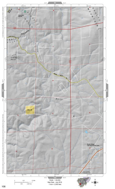 Mariposa Road Atlas Grid Page #108 Map by Mariposa County | Avenza Maps