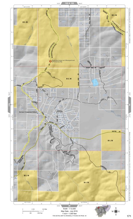 Mariposa Road Atlas Grid Page #171 Map by Mariposa County | Avenza Maps