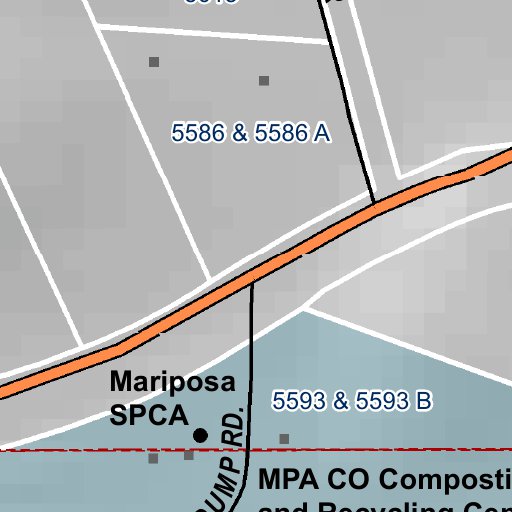 Mariposa Road Atlas Grid Page #211 Map by Mariposa County | Avenza Maps