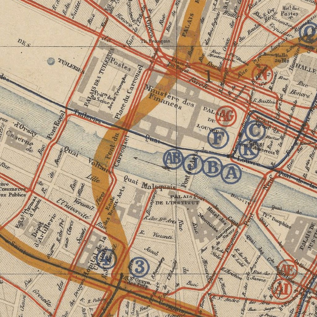 PARIS 1882 PROJET METROPOLITAIN Map by RAFAELA 1777 | Avenza Maps