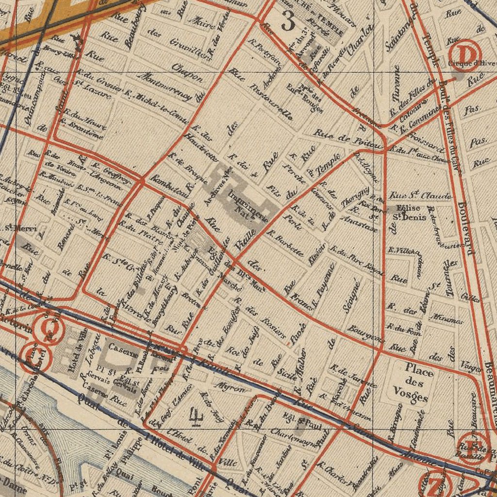 PARIS 1882 PROJET METROPOLITAIN Map by RAFAELA 1777 | Avenza Maps