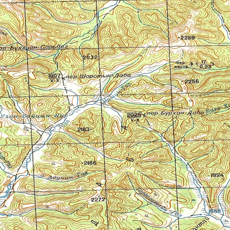 Soviet Genshtab - m49-31 - Mongolia Map by Avenza Systems Inc. | Avenza ...