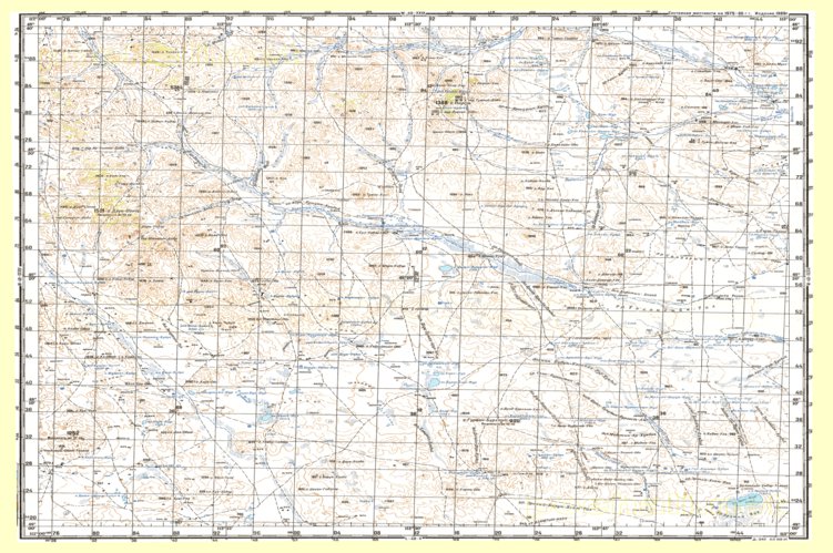 Soviet Genshtab - m49-35 - Mongolia Map by Avenza Systems Inc. | Avenza ...