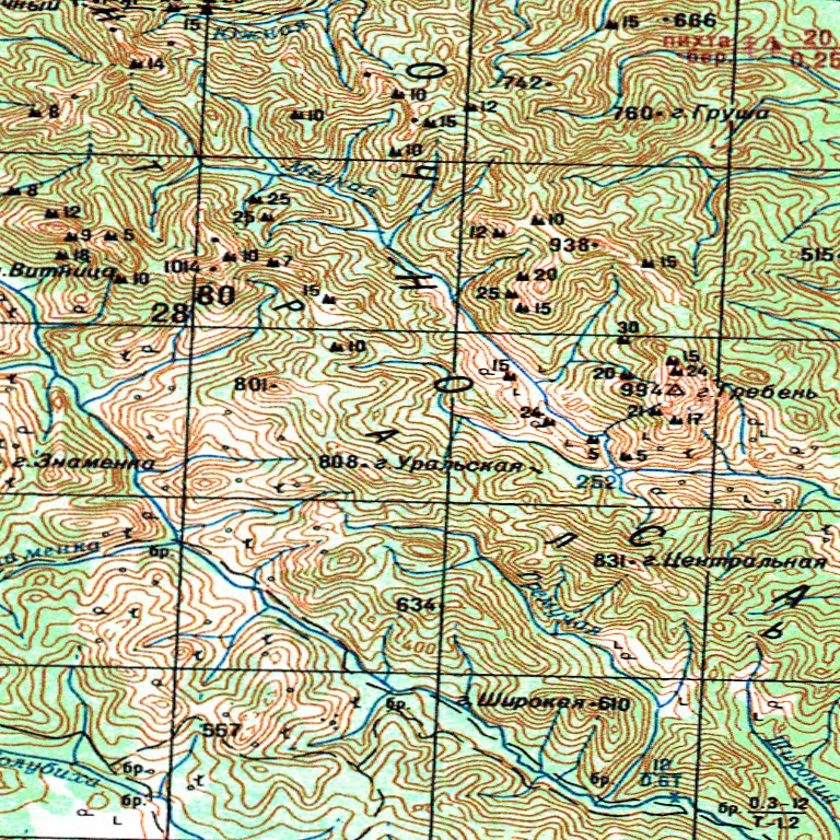 Soviet Genshtab - m54-24 - Russia Map by Avenza Systems Inc. | Avenza Maps