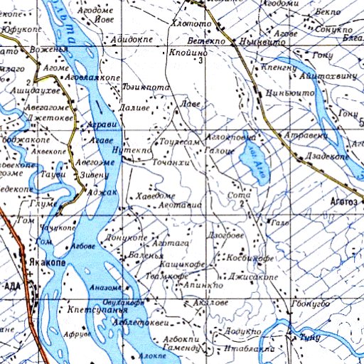 Soviet Genshtab - b31-19 - Ghana Map by Avenza Systems Inc. | Avenza Maps