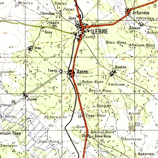 Soviet Genshtab - b31-14 - Togo Map by Avenza Systems Inc. | Avenza Maps